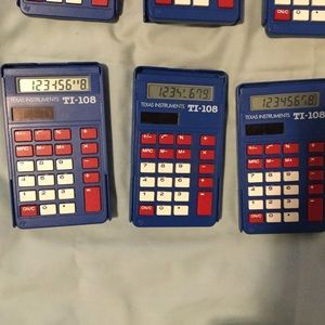 Texas Instrument | Other | Texas Instrument Ti108 Basic Blue Calculator ...